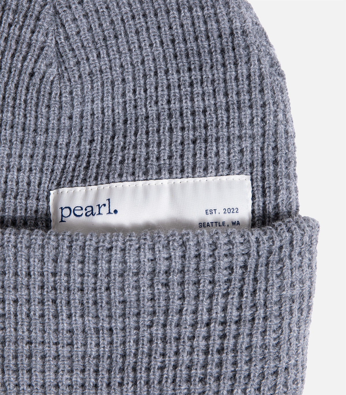 Pearl Hidden Label Waffle Beanie – Atlas