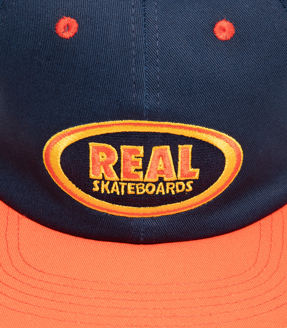 Real Oval Embroidered Strapback Hat – Atlas