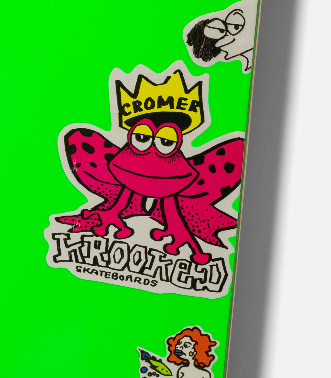 Krooked Brad Cromer Neon Sticker Deck – Atlas