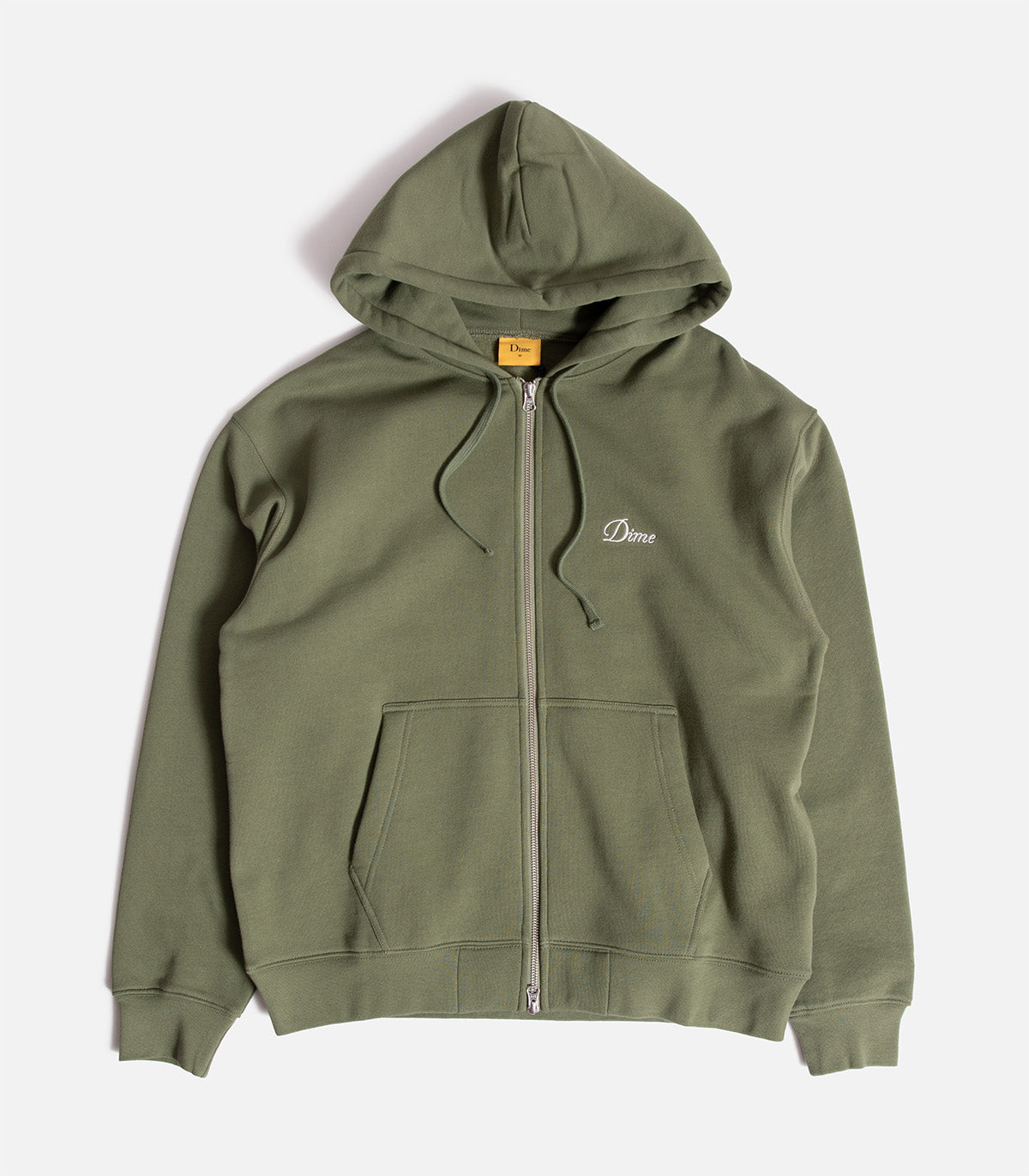 Dime Cursive Zip Up Hooded Sweatshirt – Atlas